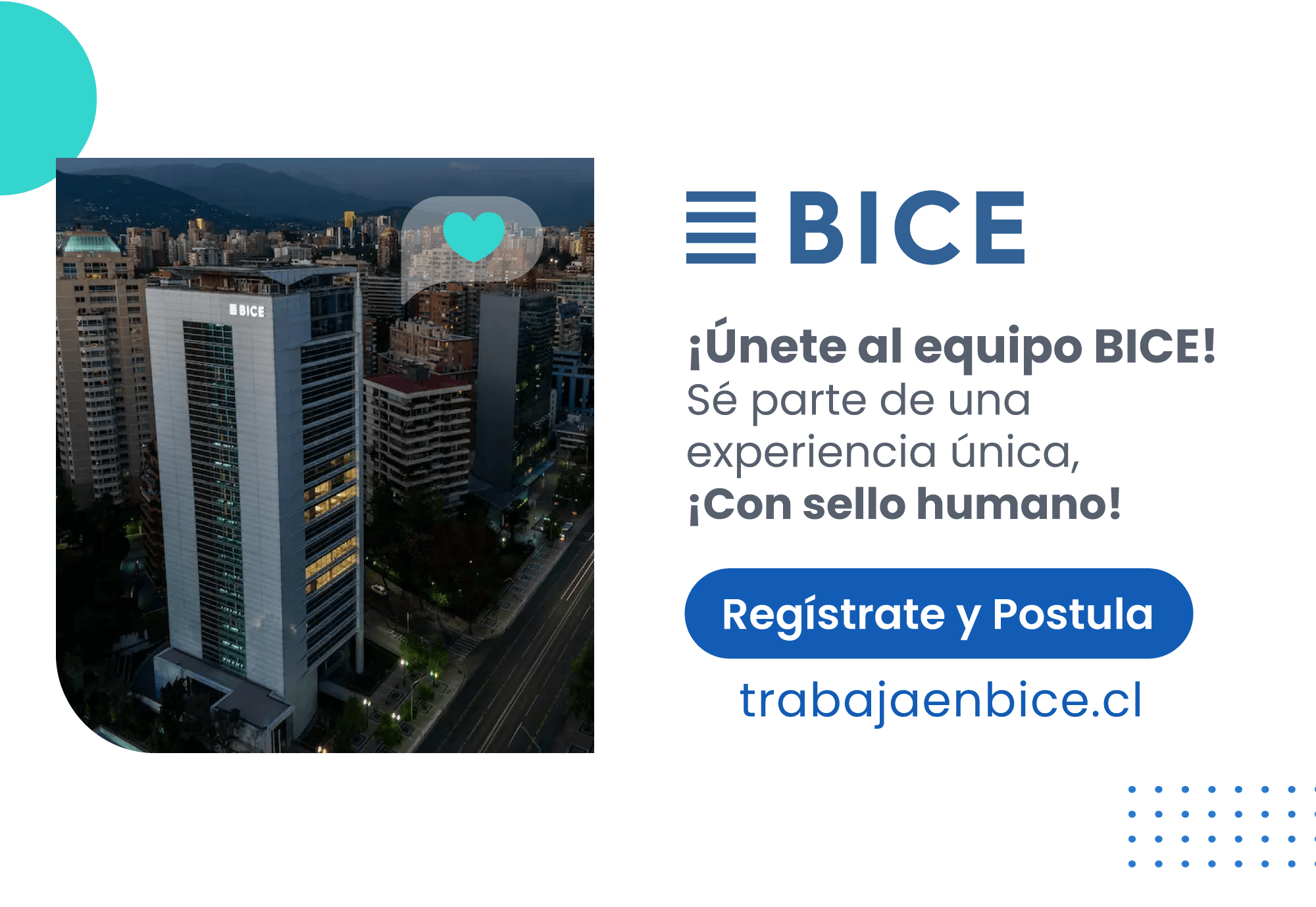 Trabaja en BICE | Regístrate y Postula